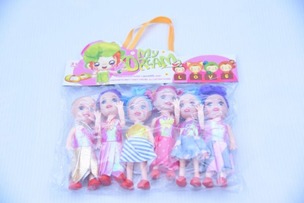 Mini Doll (6pcs) | Cute Mini Dolls For Girls